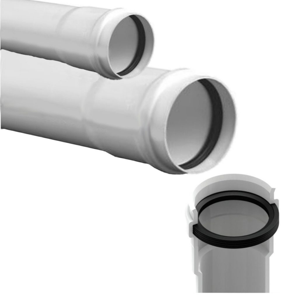 Jacquet Hnos | Caño PVC Junta Elástica 3.2 160MM x 6 MTS